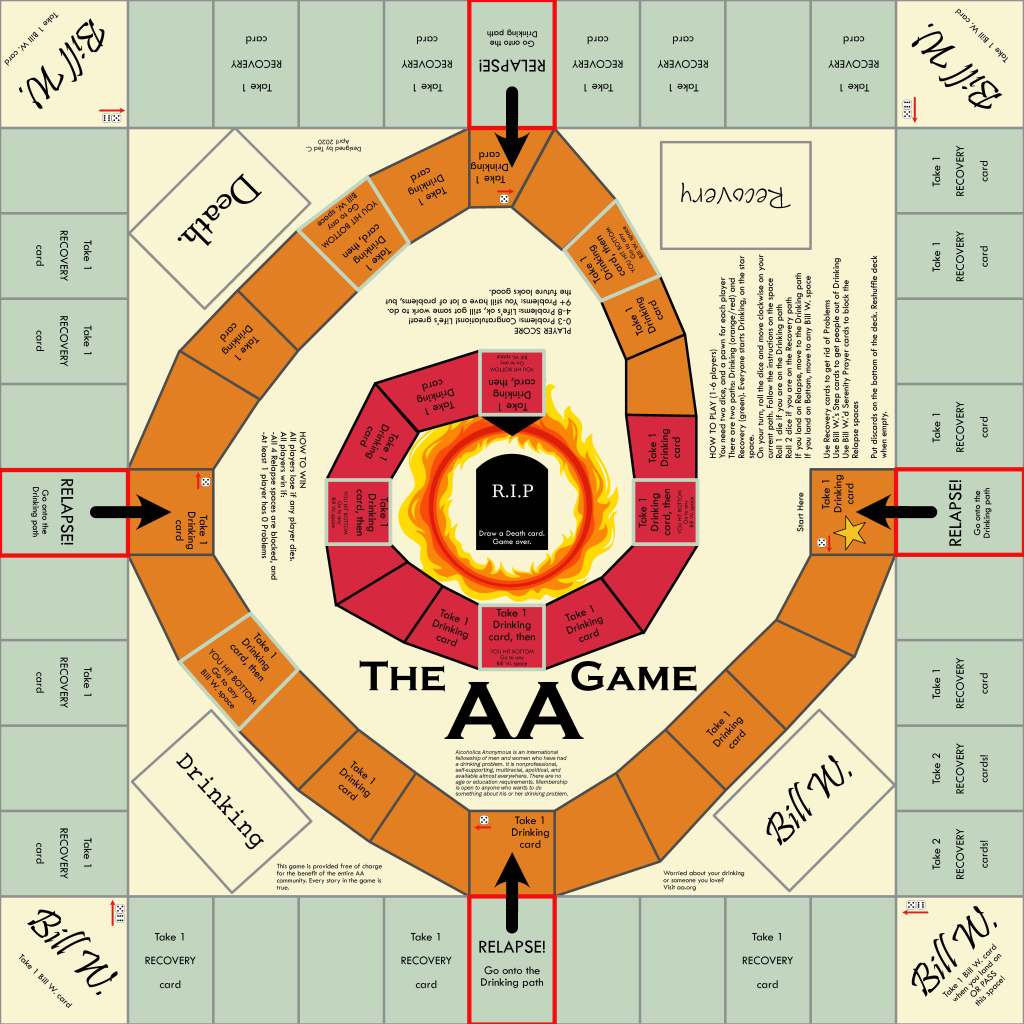 The Alcoholics Anonymous Game | Words and Games