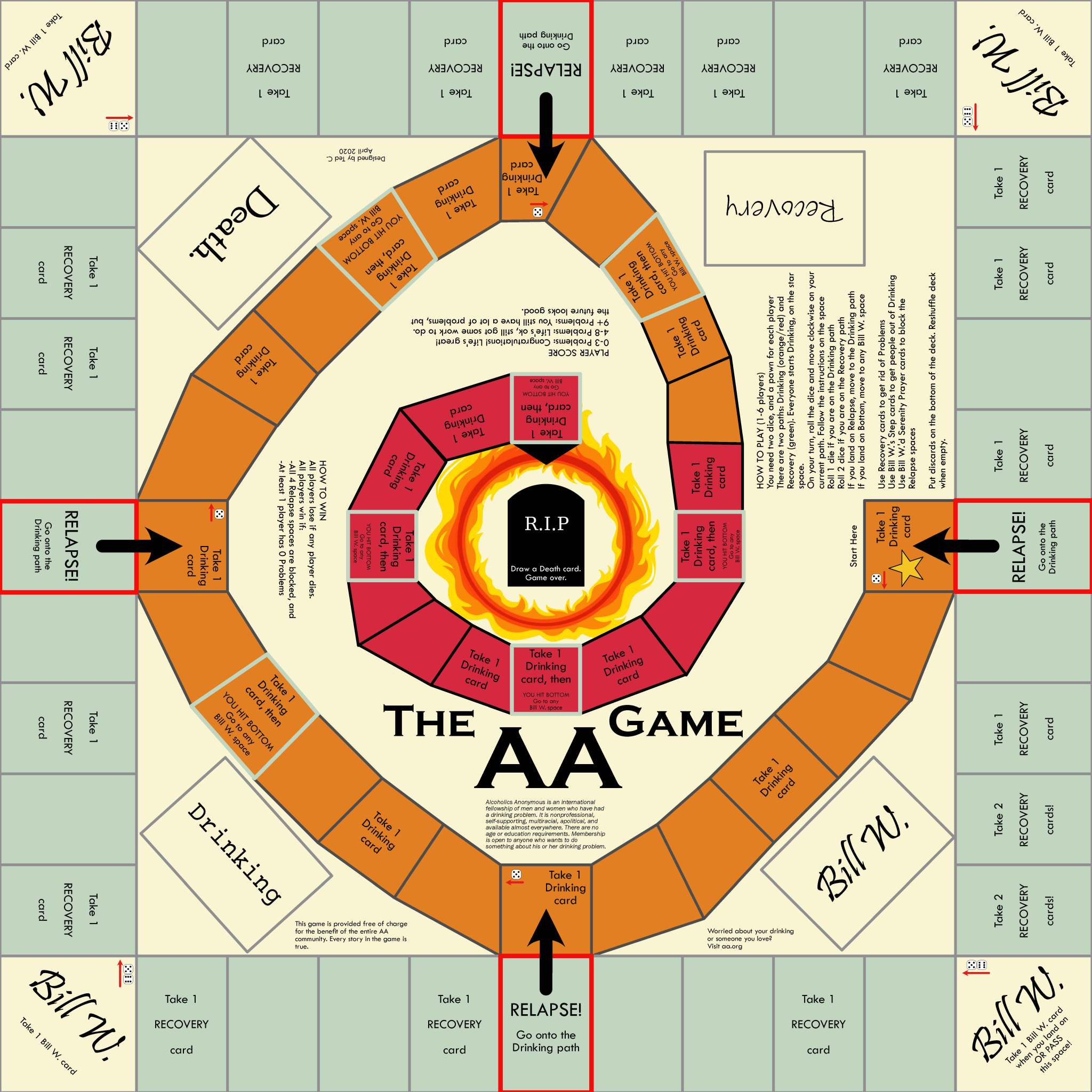 The Alcoholics Anonymous Game | Words and Games